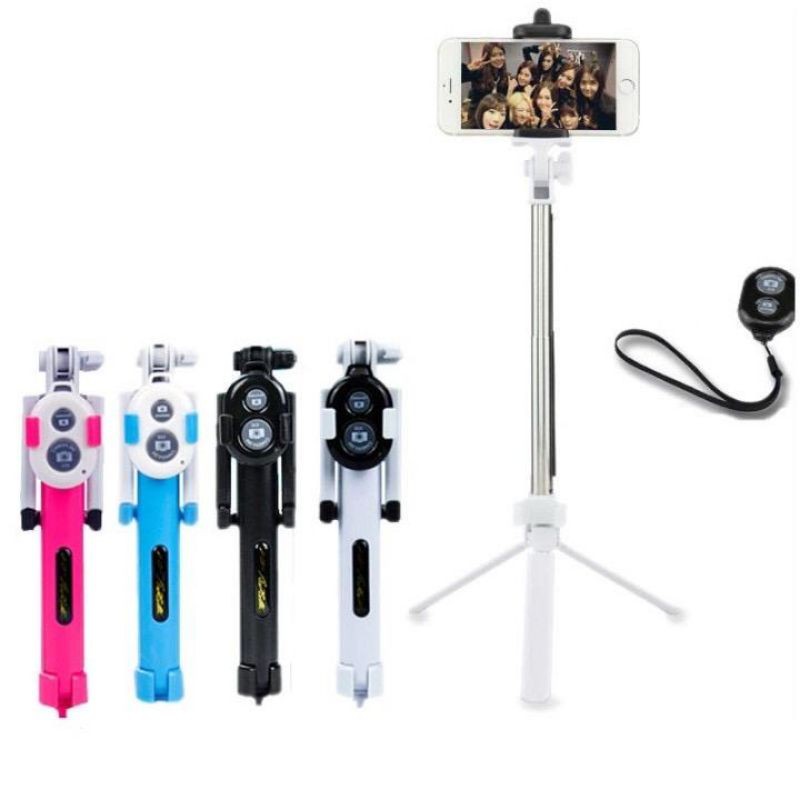 Jual Tongsis 3 in 1 Bluetooth Monopod Plus Tripod Simple Elegan Tongsis ...