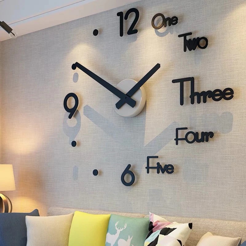 Jual [ BISA COD ] Jam Dinding Besar DIY Giant Wall Clock 60-120cm Jam ...