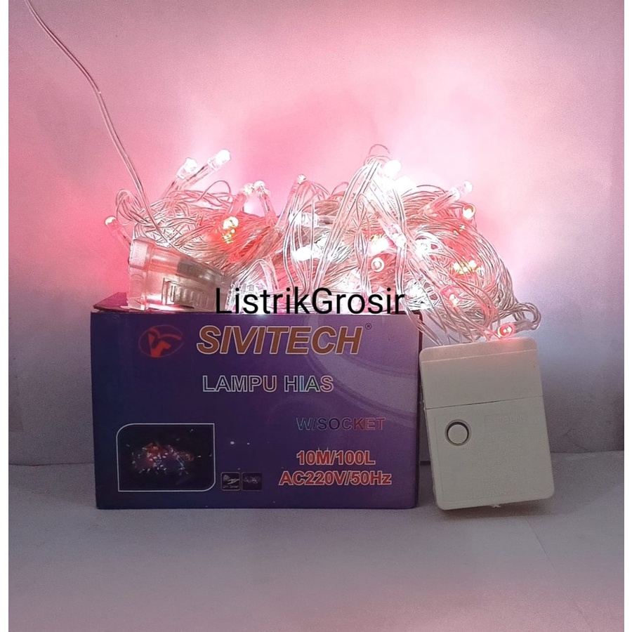 Jual Lampu Tumblr Agustusan Lampu Rainbow Lampu Natal Kabel Hitam 7 ...