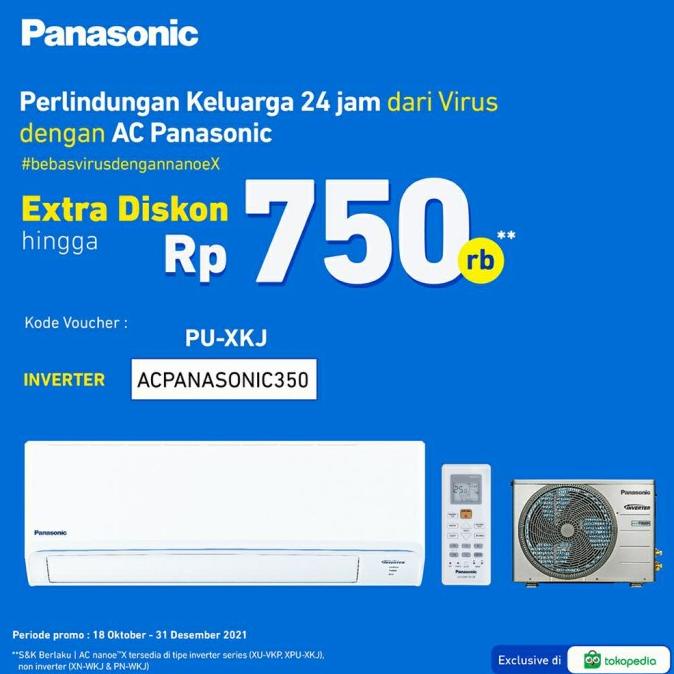 Jual AC Panasonic Inverter R32 1 PK CS-PU9XKJ / PU9XKJ | Shopee Indonesia