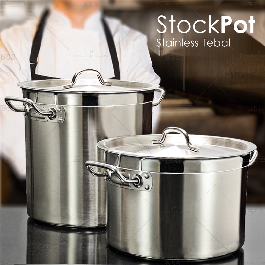 Jual Panci Besar Super Tebal Stok Pot 45cm 50cm Sup Soup Masak Banyak ...