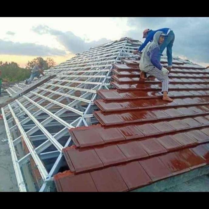 Jual BAJA RINGAN ATAP GENTENG KERAMIK KANMURI FULL FLAT NATURAL ...
