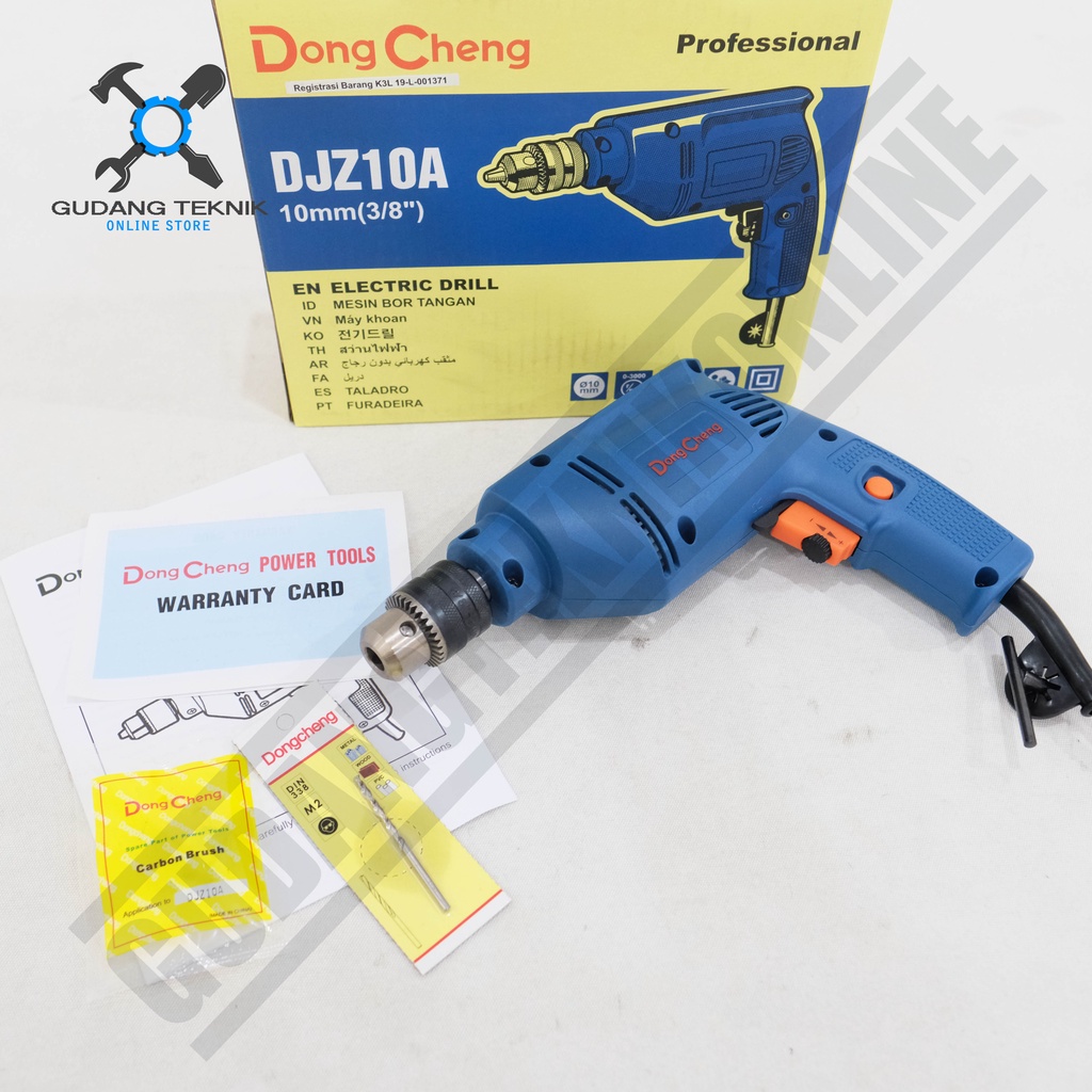 Jual Mesin Bor Beton 10mm DongCheng DJZ10A - Impact Drill Dong Cheng 10 mm - Mesin Bor Listrik ...