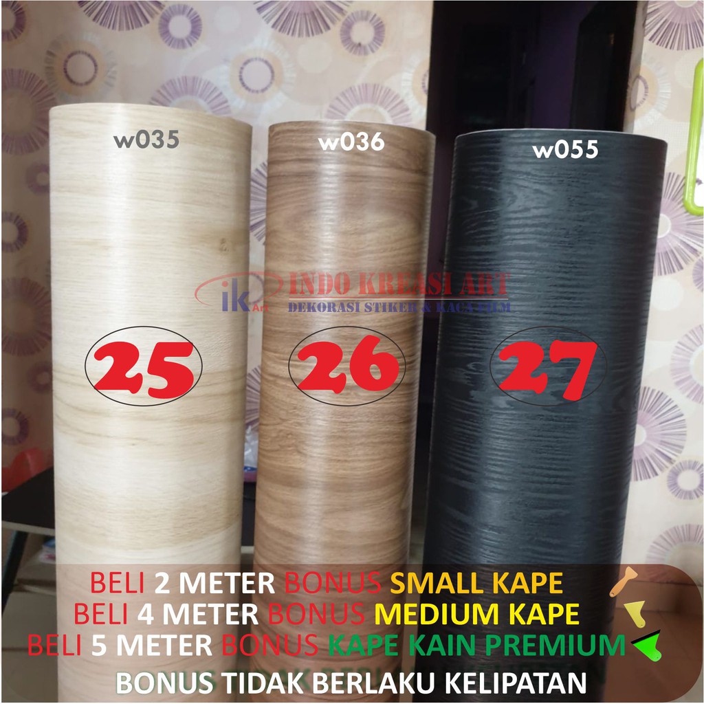 Jual WALLPAPER DINDING 3D WALL STICKER DINDING STIKER MOTIF KAYU SERAT ...