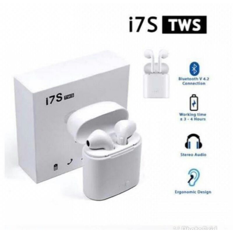 Jual Hf Handset Handfrere Bluetooth i7 TWS Handfrere Mic Wireless ...