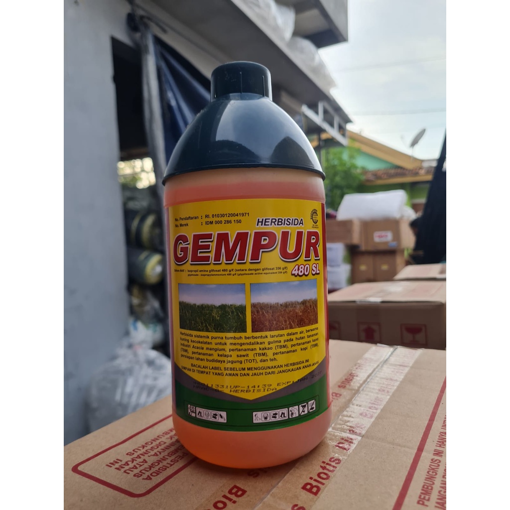 Jual Gempur 480sl 1liter herbisida membasmi rumput liar | Shopee Indonesia