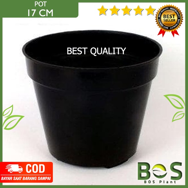 Jual Pot Bunga grace Hitam 17 Hitam - Pot Plastik 17 Hitam - Pot Bunga ...