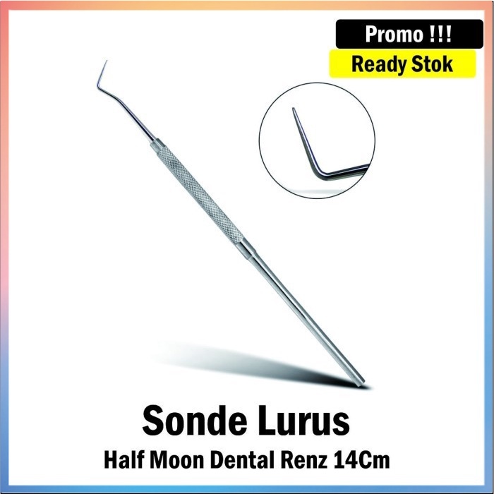 Jual Sonde Lurus / Half Moon Dental Renz 14 cm | Shopee Indonesia