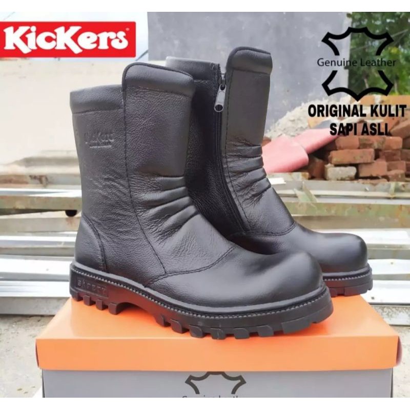 Jual Sepatu Boots Safety Resleting Asli Kulit Original | Shopee Indonesia