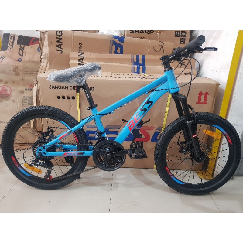 Jual Sepeda Mtb 20 inch Besso ( Warna Biru / Blue ) | Shopee Indonesia
