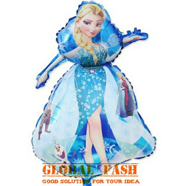 Jual balon foil frozen jumbo/ balon frozen badan/balon karakter/ balon ...