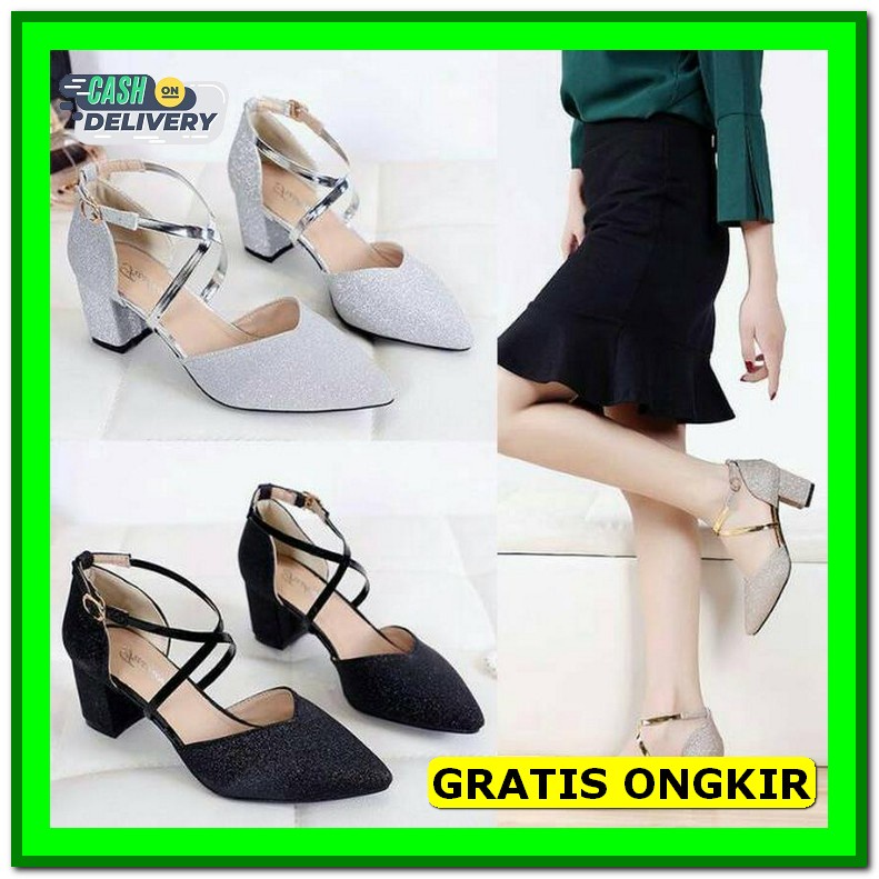 Jual Sendal Heels Ibu2 Kondangan Sandal Hils Ibu Ibu Murah Terbaru ...