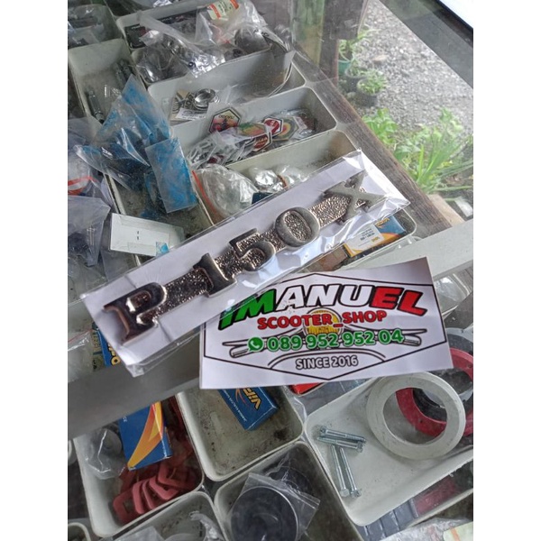 Jual emblem Vespa PX Emblem Vespa p150x tulisan loga Vespa px | Shopee ...
