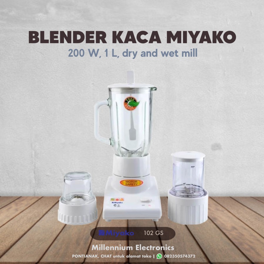 Jual BLENDER MIYAKO BL 102GS / BLENDER MIYAKO 3 IN 1 / MIYAKO 102 GS ...