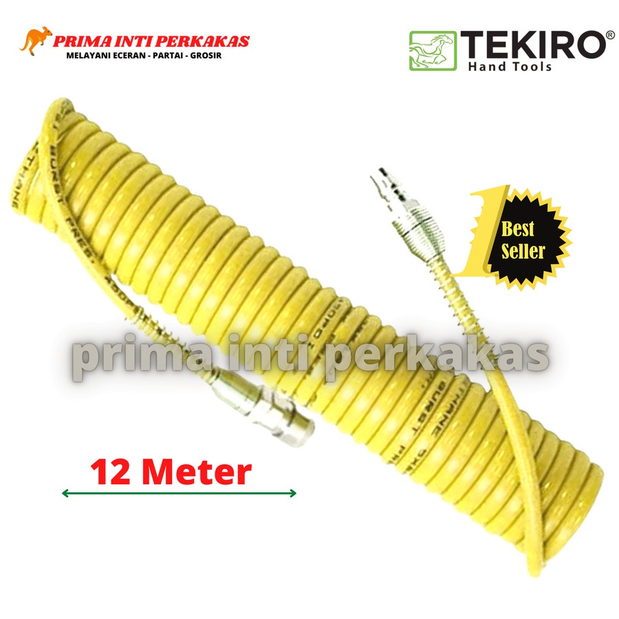 Jual TEKIRO Recoil Hose 12 Meter - Selang Angin Kompresor Spiral ...