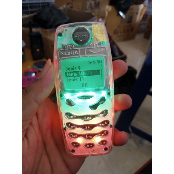 Jual Nokia 3315 full transparan modif lampu ritmik disco unik | Shopee ...