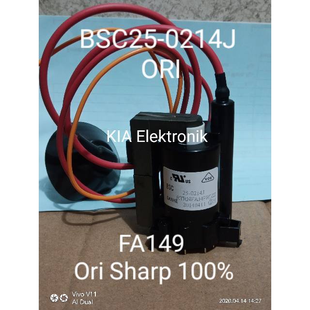 Jual Flyback TV Sharp Slim Piccolo 21inc / 21" BSC25-0214J ...