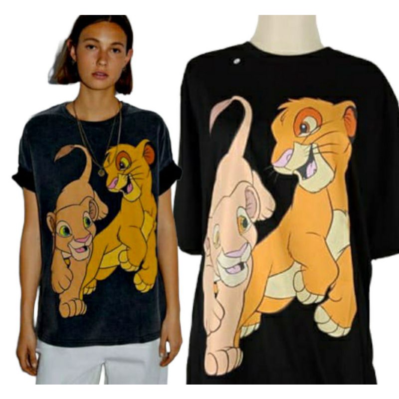 Jual Kaos ZA RA Simba Couple The Lion King Kaos Simba Kaos Disney Kaos ...