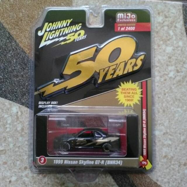 Jual Johnny Lightning 50 years Nissan Skyline R34 Mijo Exclusives | Shopee Indonesia