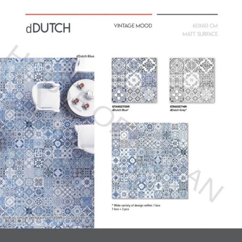Jual Roman Granit 60x60 (Vintage Mood) dDutch Series / Granit Motif ...