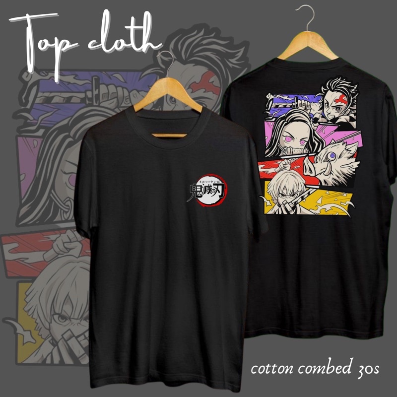Jual KAOS T-SHIRT HIGH QUALITY SABLON | DEMON SLAYER | DTF SABLON ...