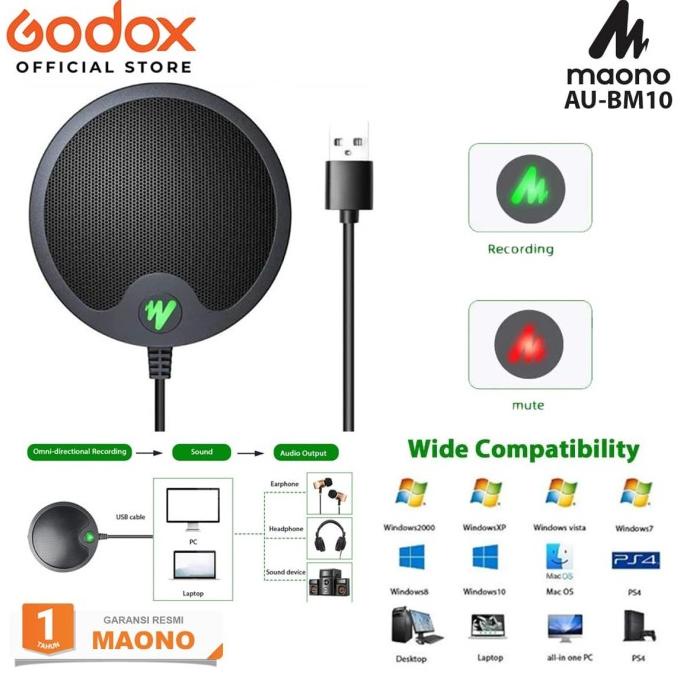 Jual Maono Au-Bm10 Usb Conference Microphone / Maono Au Bm10 | Shopee ...