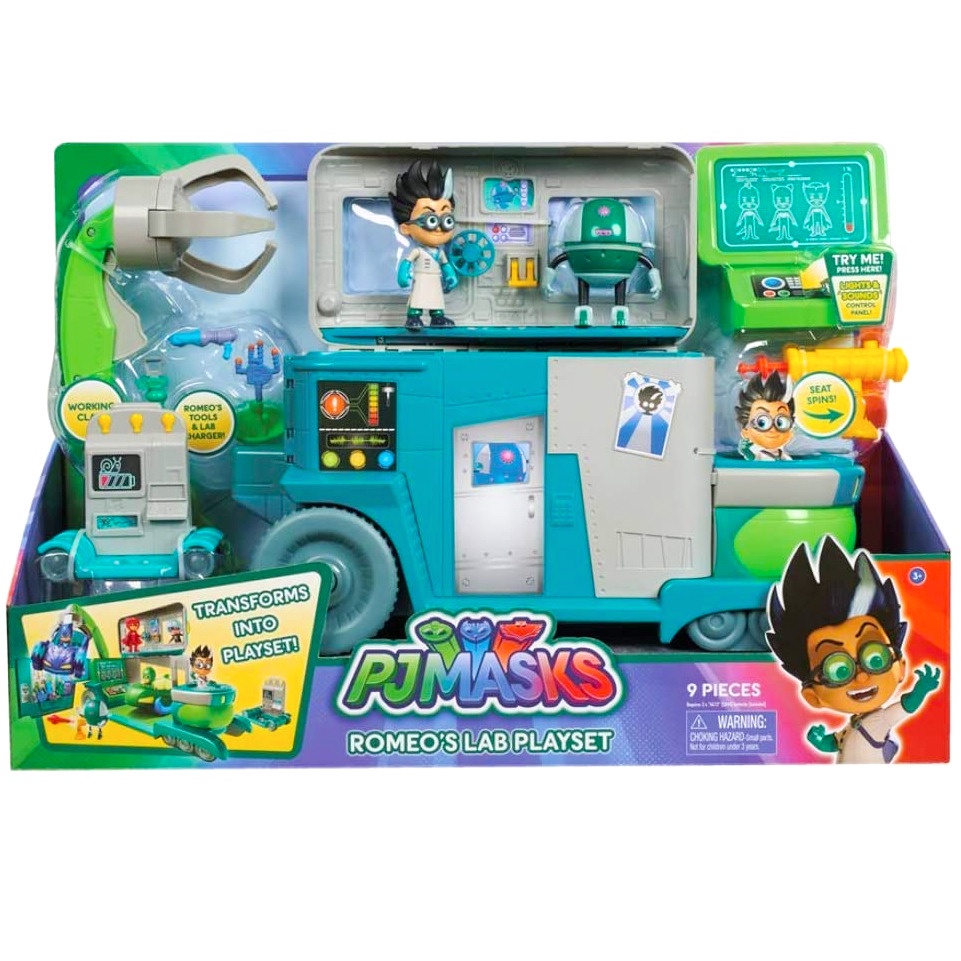 Jual PJ Masks Romeo's Lab Playset Big Size Original Just Play | Shopee ...