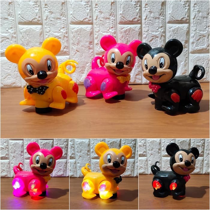 Jual Mainan Robot Mickey Mouse Bisa Jalan - Micky Minie Mouse Baterai ...