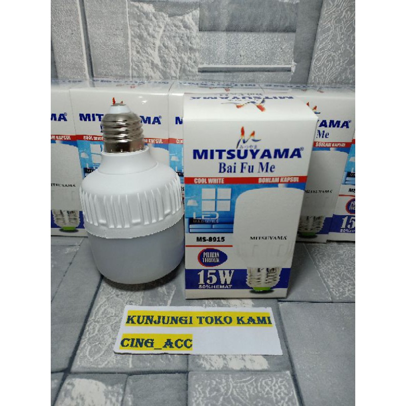 Jual Bohlam LED Mitsuyama 15Watt Lampu Kapsul | Shopee Indonesia