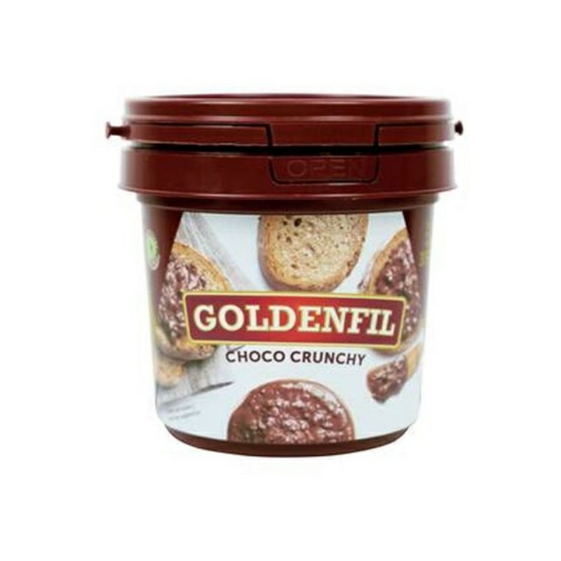 Jual OLESAN ROTI | GOLDENFIL CHOCO CRUNCHY 350G | Shopee Indonesia
