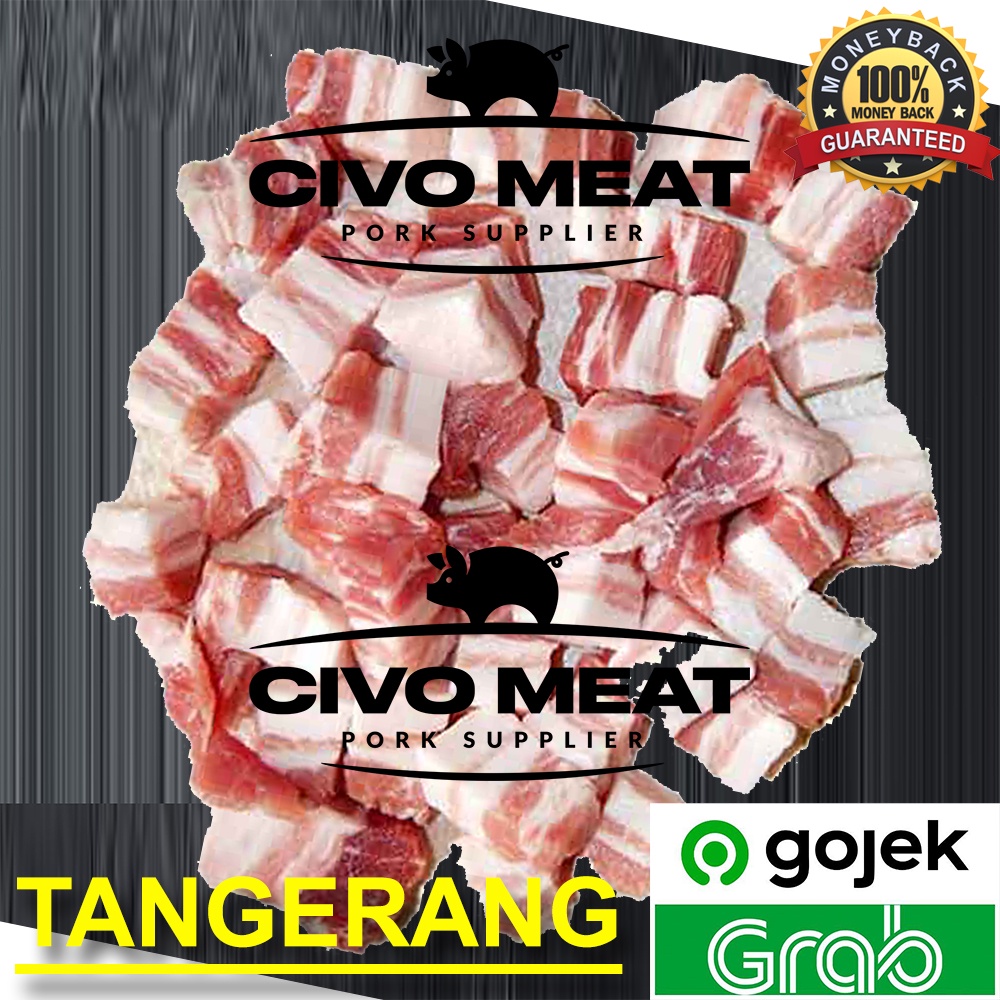 Jual Daging Babi Samcan Pork Belly Potong Dadu / Babi Kecap 500gr ...