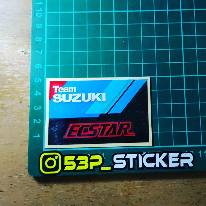 Jual Sticker Cutting Team Suzuki Ecstar isi 1 pcs | Shopee Indonesia