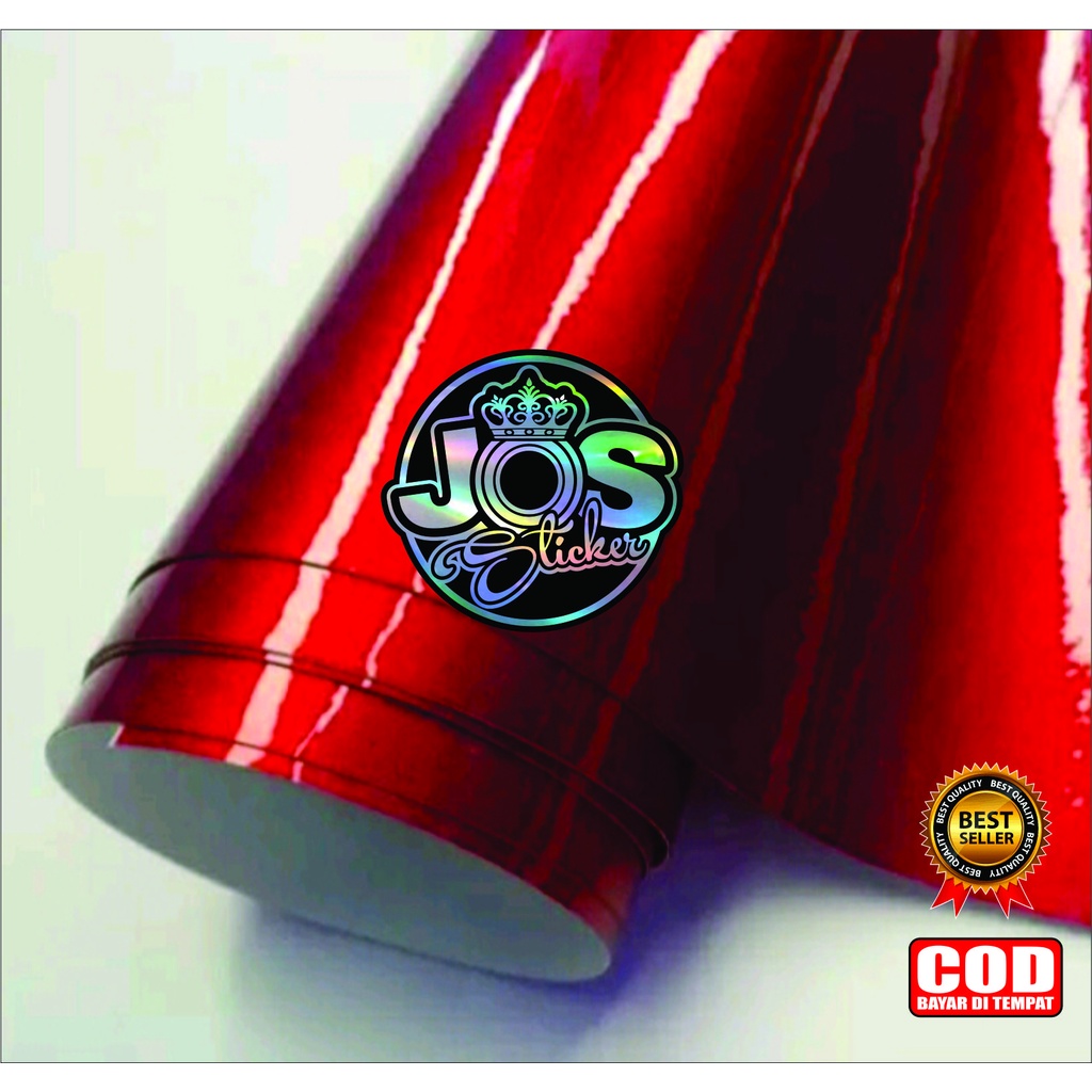 Jual Sticker Skotlet MERAH METALIK GLOSSY buat body MOTOR/MOBIL ...