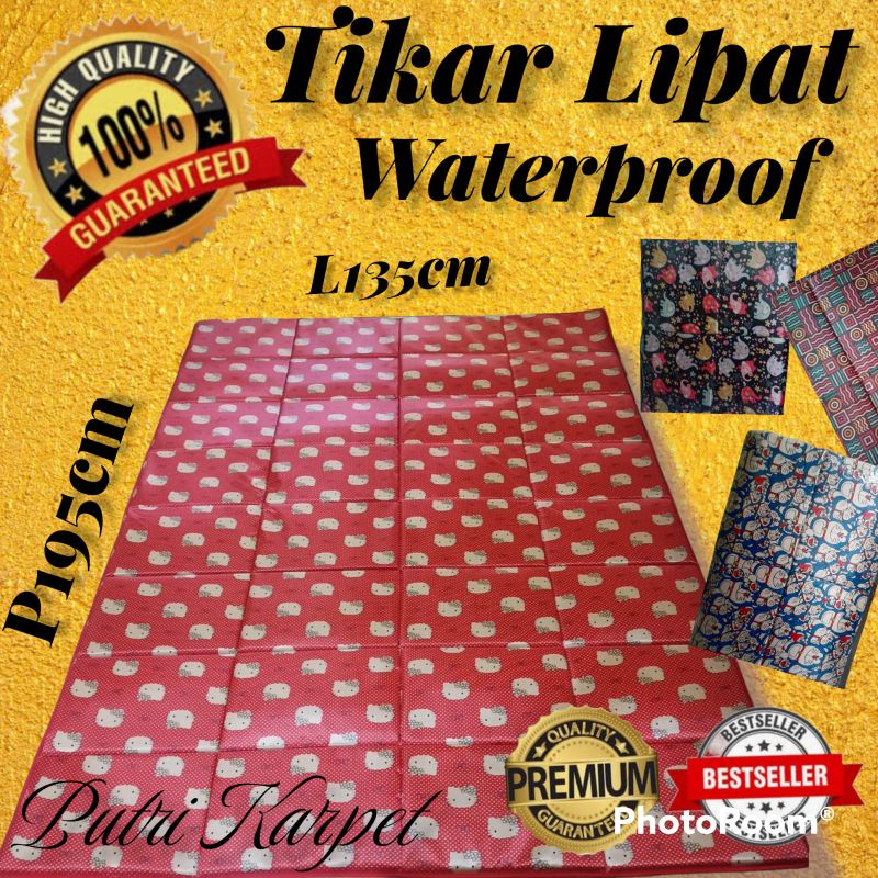 Jual Karpet Busa Tebal 2cm Karpet Lipat Karpet corak Tiker Lipat Tiker ...
