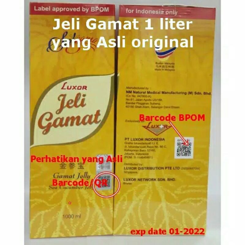 Jual Jelly Gamat 1000ml / Gamat Luxor Original | Shopee Indonesia