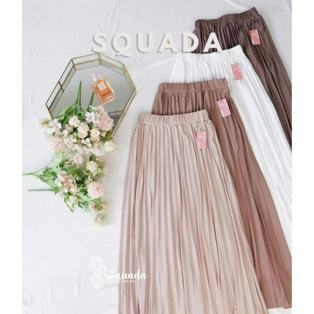 Jual SQUADA | EARTH TONE SERIES TOKYO PLEATS SKIRT PREMIUM - ROK REMPEL ...