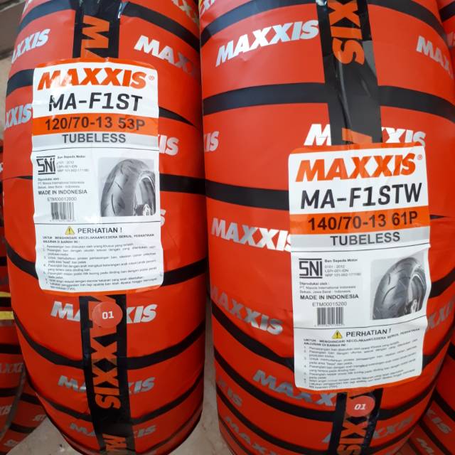 Jual Paket Sepasang Ban Maxxis MA - F1ST / Victra S98ST Yamaha NMax ...