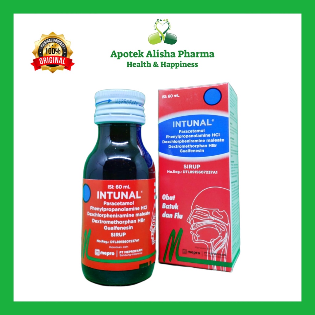 Jual Intunal Sirup 60ml - Intunal Merah Syrup Obat Batuk / Flu Pilek ...