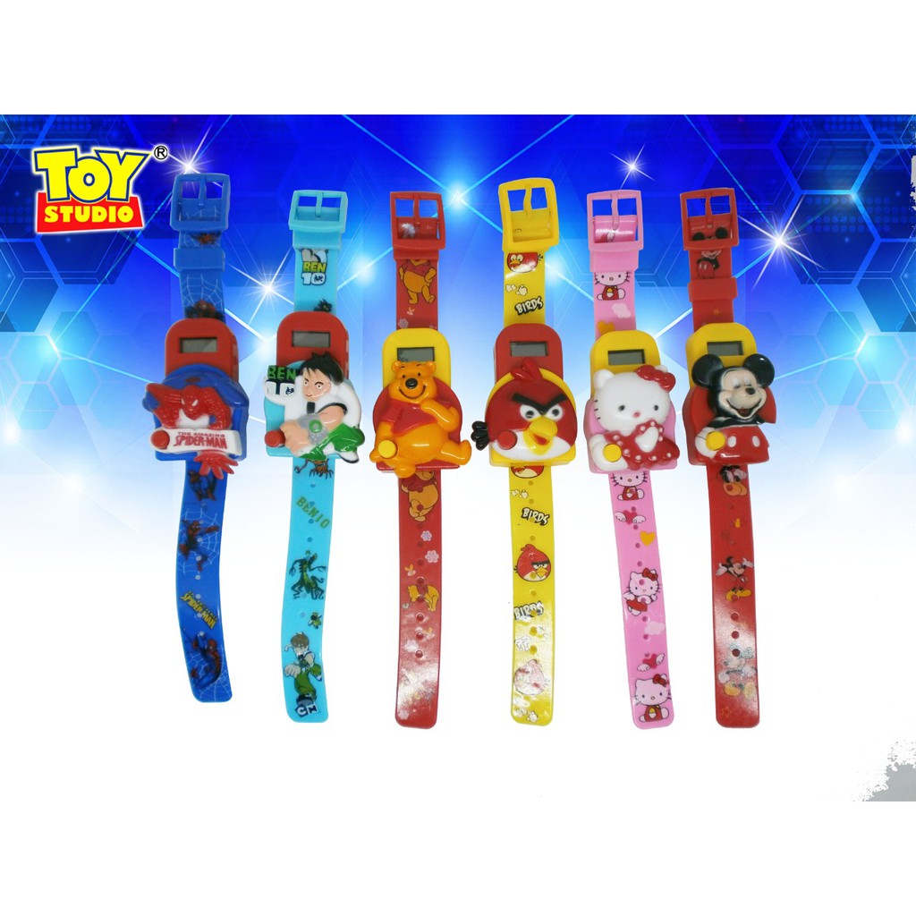 Jual Mainan Anak Jam Tangan Watches Karakter Cartoon Non Batere ...