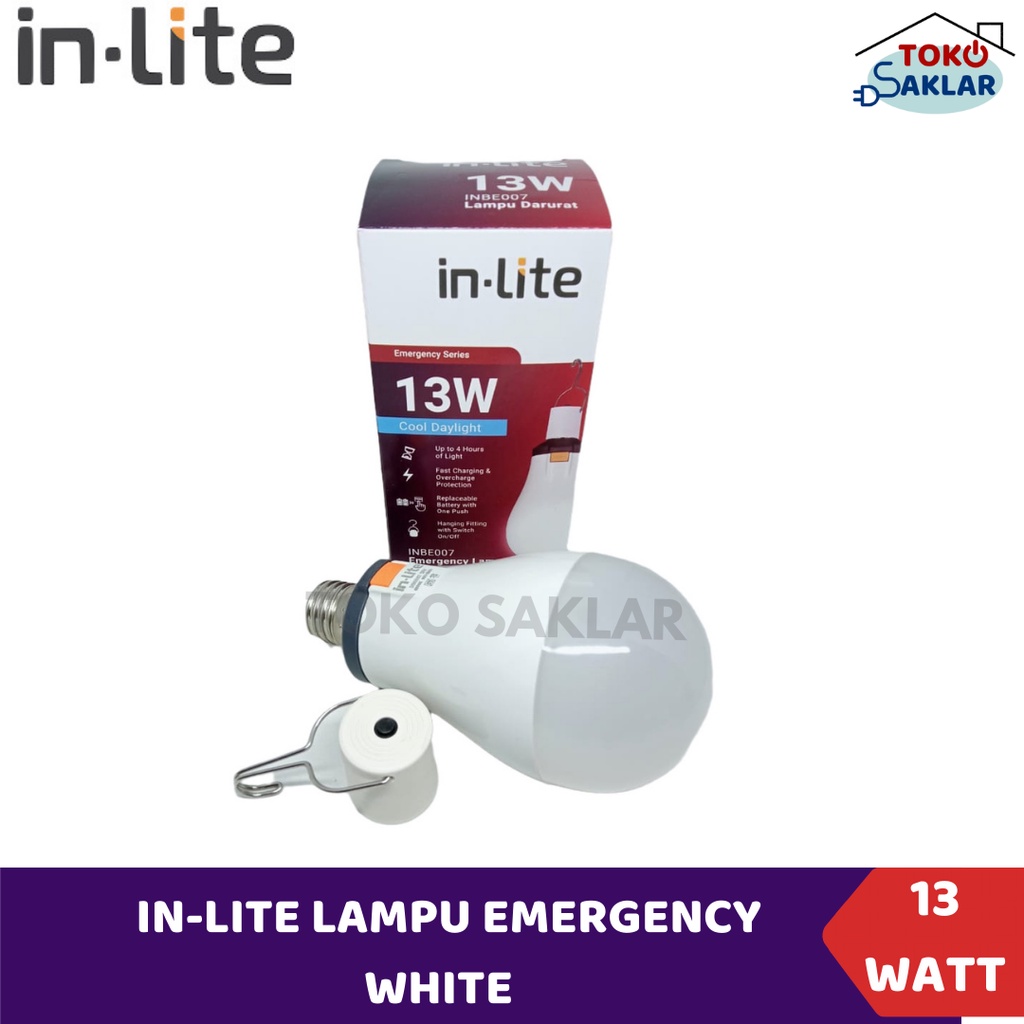 Jual Inlite Emergency Series Rechargeable - 13 Watt - White | Shopee ...
