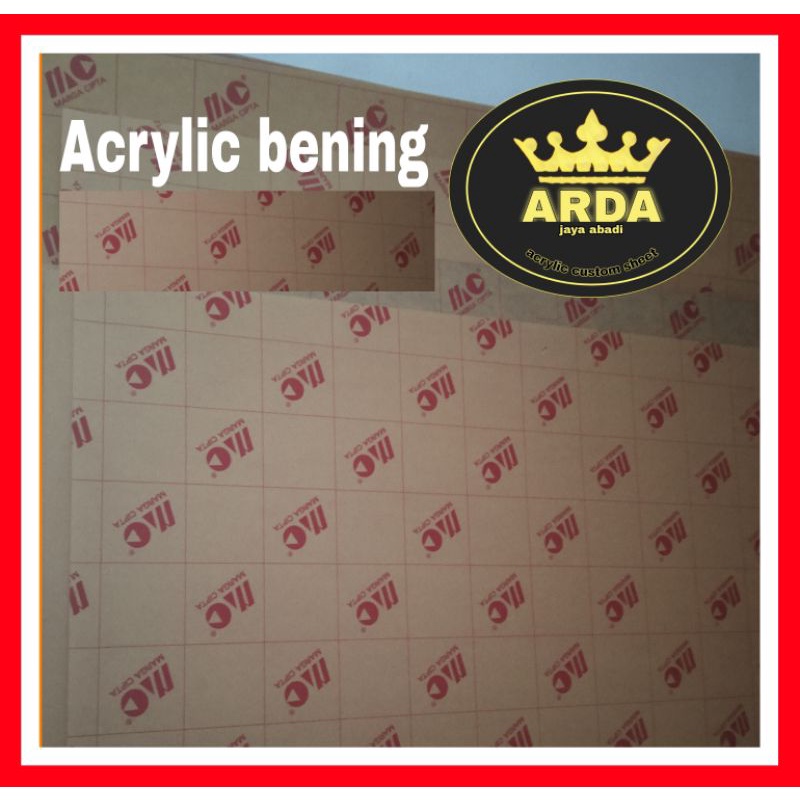 Jual akrilik 3mm bening 122 x 244 | Shopee Indonesia