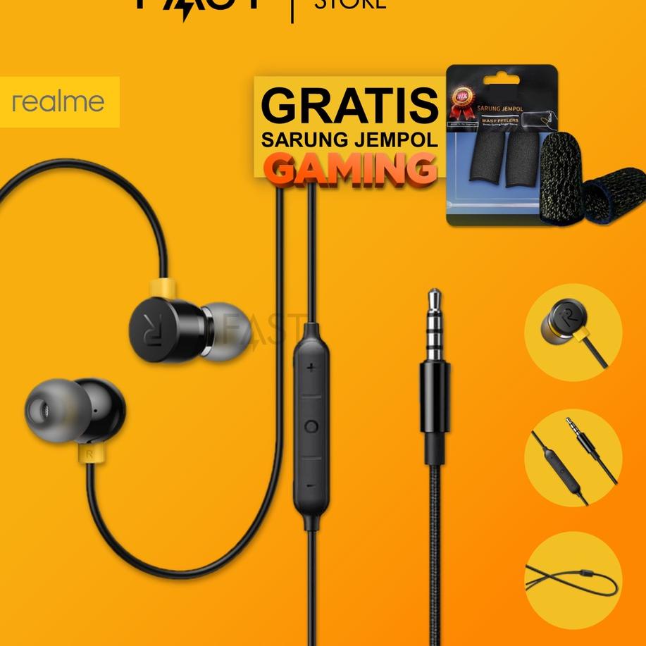 Jual Realme Buds Original Headset Realme RMA101 Magnetic ホ | Shopee ...