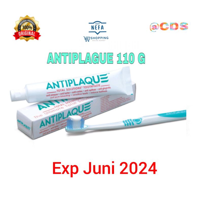 Jual ANTIPLAQUE TOOTHPASTE 110gr Pasta Gigi Antiplague | Shopee Indonesia