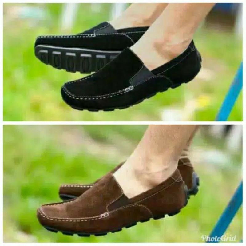 Jual SEPATU CASUAL SLIP ON PRIA PLAG SEPATU SELOP SANTAI COWOK KERJA ...