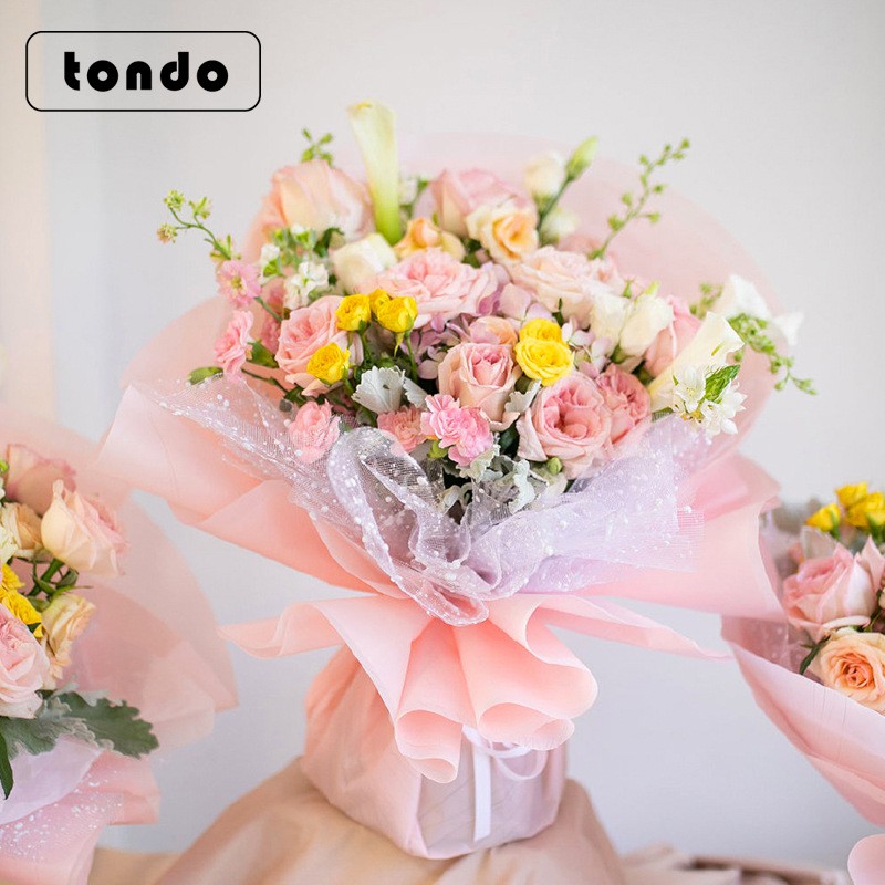 Jual (1 ROLL ) KASA JALA SALJU MESH JARING BUKET BUNGA MOTIF SALJU 50Cm ...