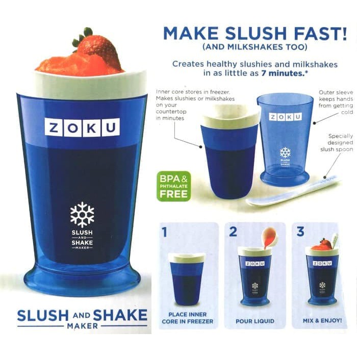 Jual ZOKU Slush & Shake Maker / Gelas Pembuat Es | Shopee Indonesia