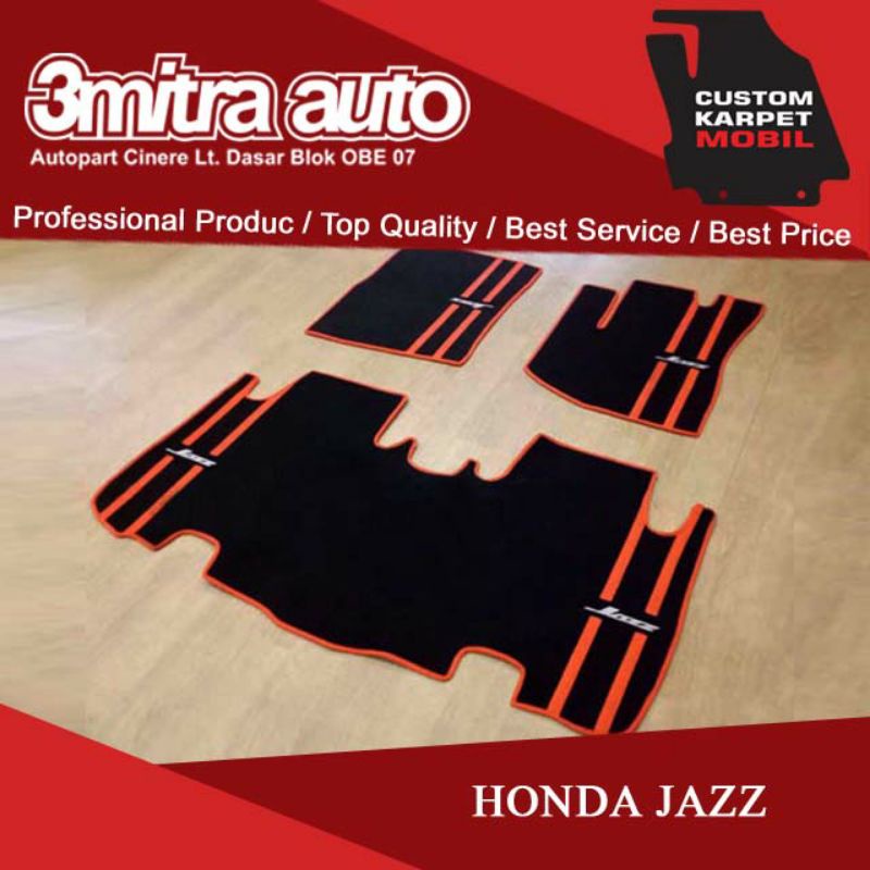 Jual KARPET MOBIL CUSTOM KHUSUS HONDA JAZZ | Shopee Indonesia