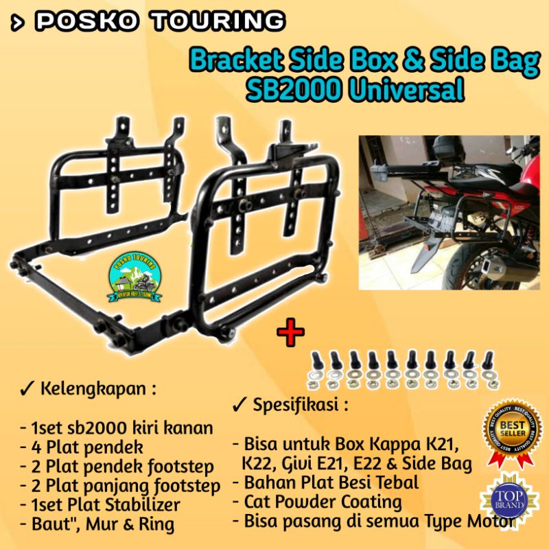 Jual Bracket SB2000 Universal Bracket Side Box Bracket Side Bag Motor ...