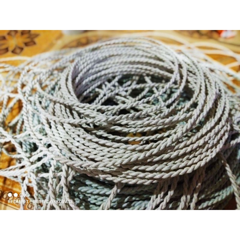 Jual Tali mendong/Tali rami ukuran 5mm dan 3mm harga permeter. | Shopee ...