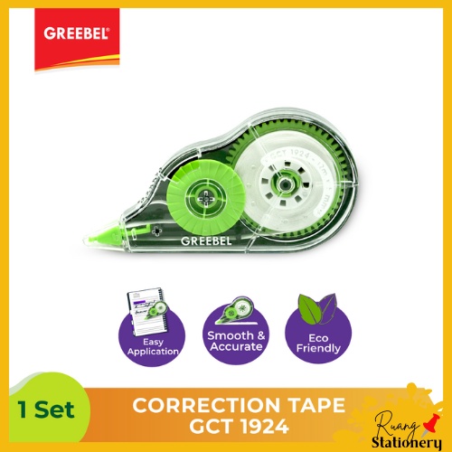 Jual Correction Tape / Tipe X Kertas by GREEBEL GCT-1924 [1 Pcs ...